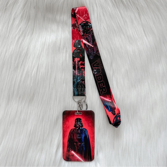 Art | Star Wars Vader Lanyard With Id Card Holder | Poshmark
